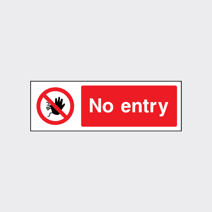 No entry sign landscape - The Safety Sign