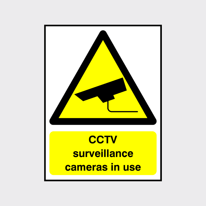 CCTV Surveillance cameras in use sign - The Safety Sign