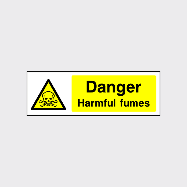 Danger Harmful Fumes Warning Sign | Protect Workplace Safety