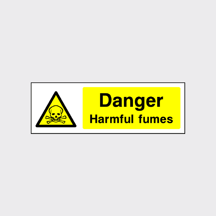 Danger Harmful Fumes Warning Sign | Protect Workplace Safety