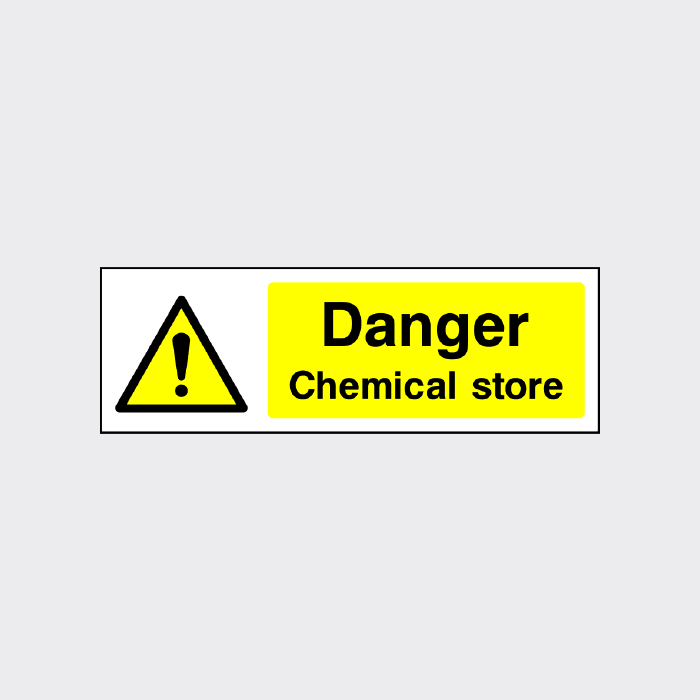 Danger Chemical Store Sign | Durable Safety Signage