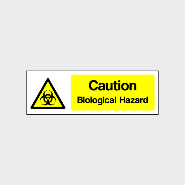 Caution Biological Hazard Sign | Ensure Safety in Sensitive Areas