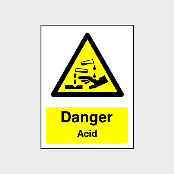 Danger Acid Sign | Ensure Chemical Safety
