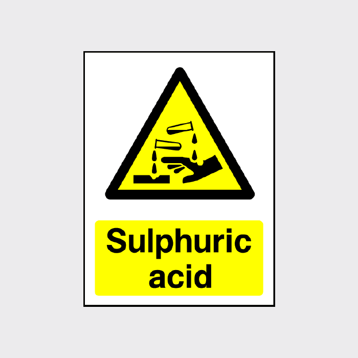 Sulphuric Acid Sign | Identify Hazardous Areas