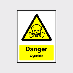 Danger Cyanide Sign | Ensure Chemical Safety