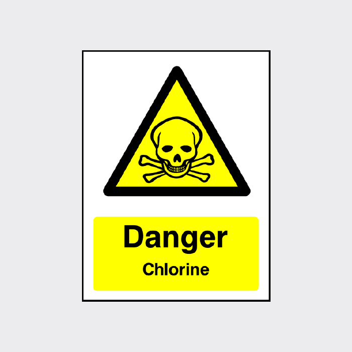 Danger Chlorine Sign | Ensure Chemical Safety