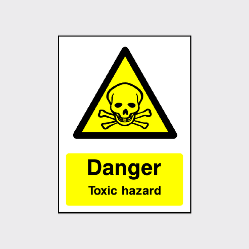 Danger Toxic Hazard Sign | Ensure Chemical Safety