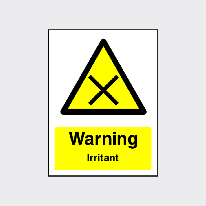 Warning Irritant Sign | Promote Awareness and Safety