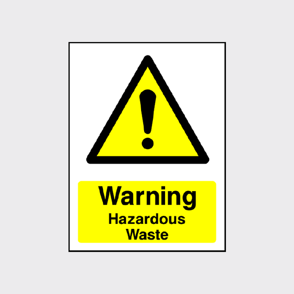 Warning Hazardous Waste Sign | Ensure Safe Waste Management