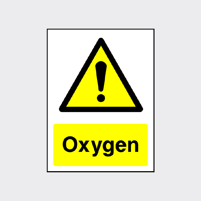 Warning Oxygen Sign | Ensure Workplace Safety