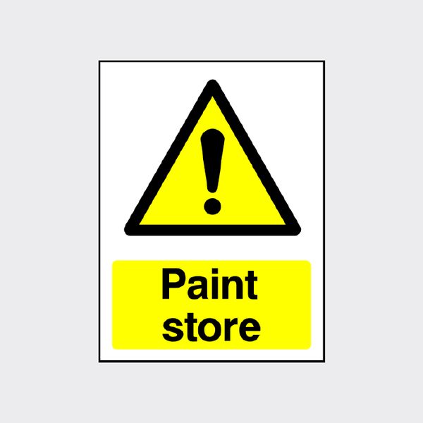 Paint Store Sign | Promote Safe Storage