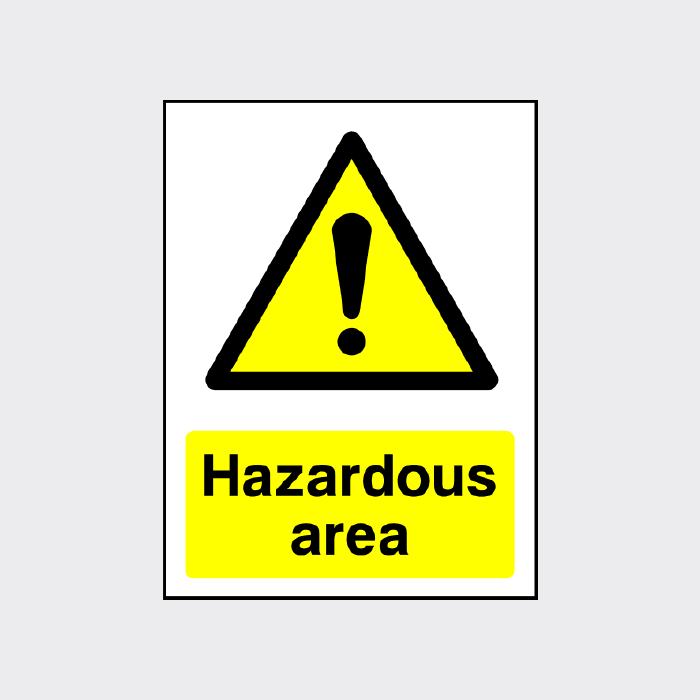 Warning Hazardous Area Warning Sign | Promote Workplace Safety