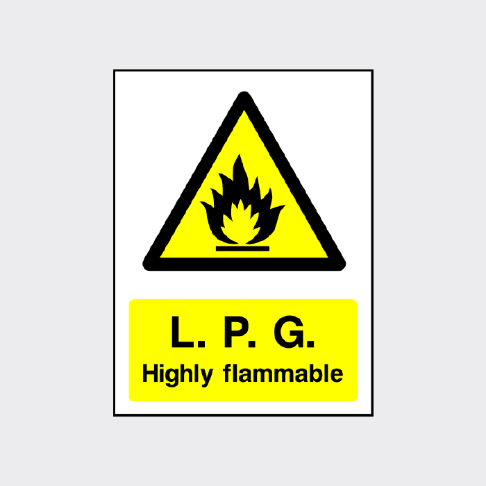 LPG - Highly flammable - CHEM0085 - ACM Board - The Safety Sign Shop