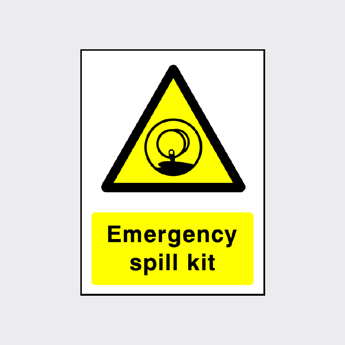 Emergency Spill Kit Sign | Ensure Rapid Spill Response