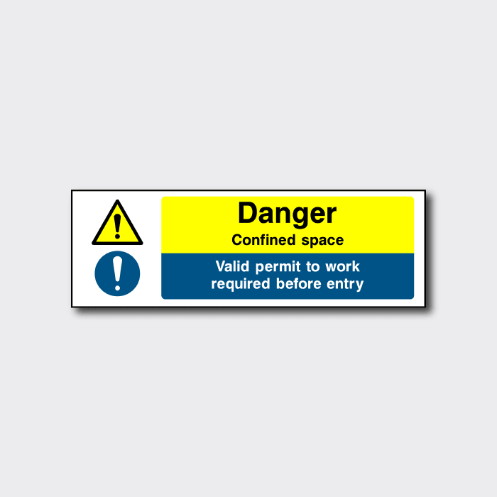 Danger Confined Space Sign | Workplace Safety Notice