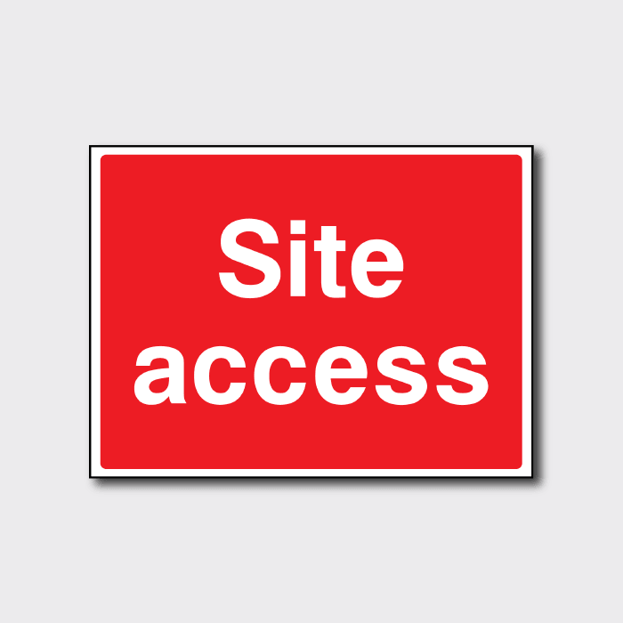 Site Access Sign | Workplace & Construction Notice