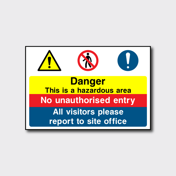 Danger This is a Hazardous Area Sign | Workplace Safety Notice
