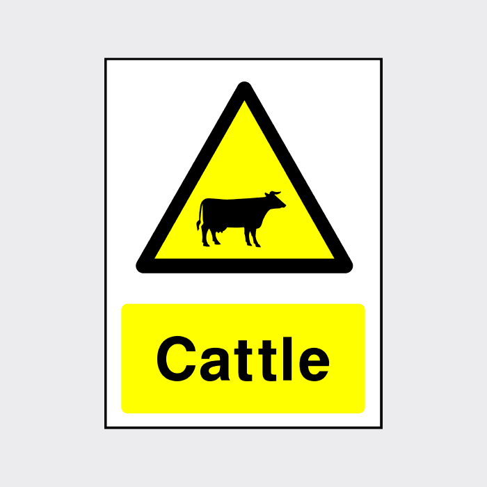 Cattle Sign | Ensure Farm & Road Safety