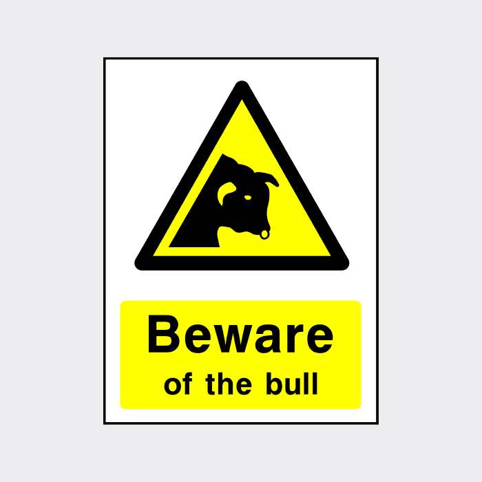 Beware of the Bull Sign | Warn Visitors & Ensure Safety