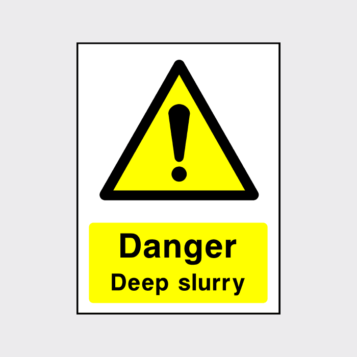 Danger Deep Slurry Sign - Durable Farm Safety Warning - The Safety Sign