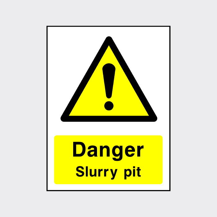 Danger Slurry Pit Sign | Warn of Hazardous Areas