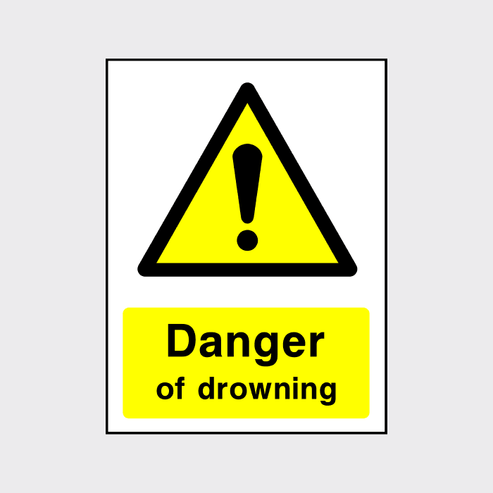 Danger of Drowning Sign - Essential Water Safety - The Safety Sign
