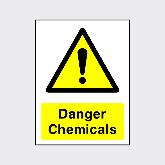 Danger Chemicals Sign | Warn of Hazardous Substances