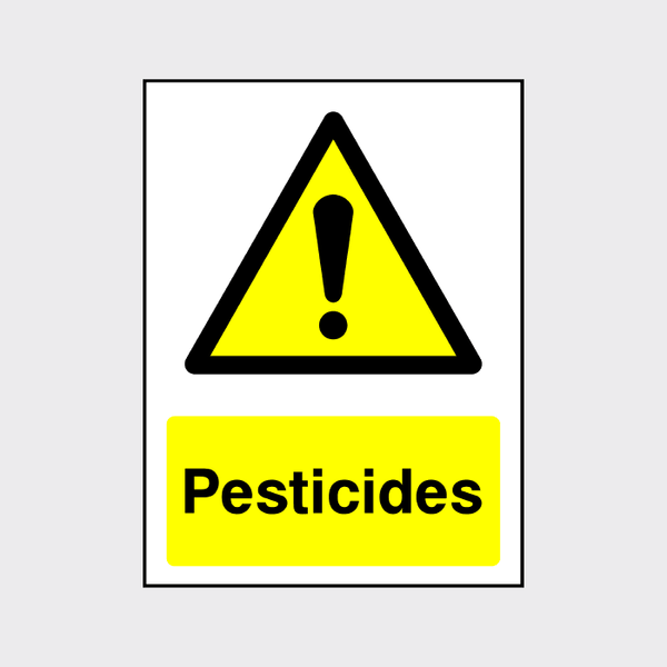 Pesticides Sign – High-Visibility Chemical Hazard Warning - The Safety ...