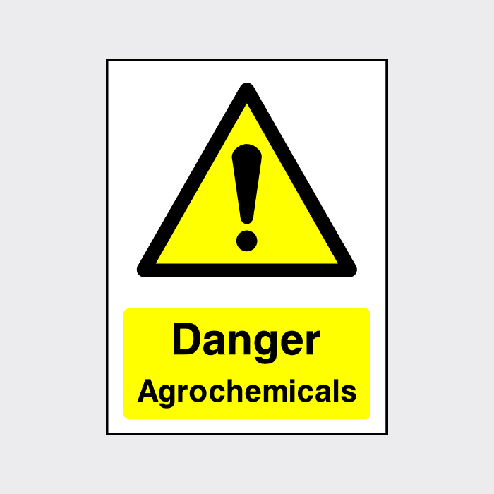 Danger Agrochemicals Sign | Warn of Chemical Hazards & Ensure Safety