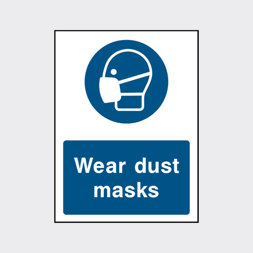 Wear Dust Masks Sign - 300mm x 400mm Safety Sign - The Safety Sign