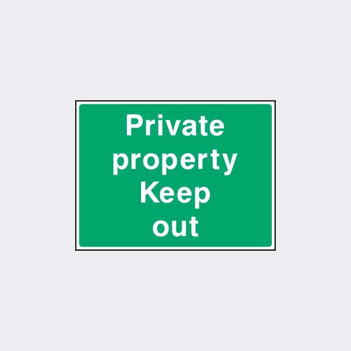 Private Property Keep Out Sign | Prevent Trespassing & Ensure Security