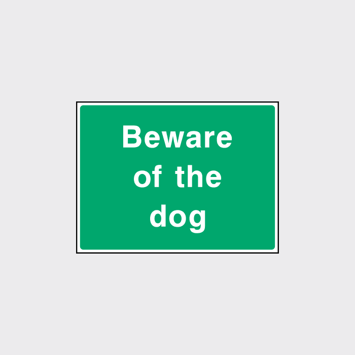 Beware of the Dog Sign | Enhance Security & Warn Visitors