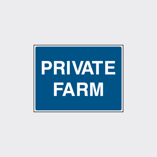 Private Farm Sign – Protect Your Land with Clear and Durable Signage ...