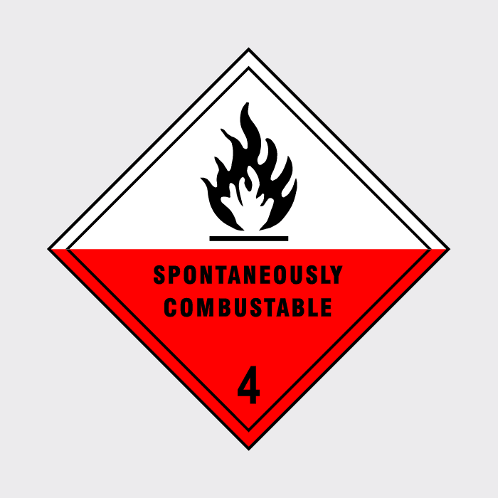 Spontaneously Combustable 4 Diamond Sign - The Safety Sign