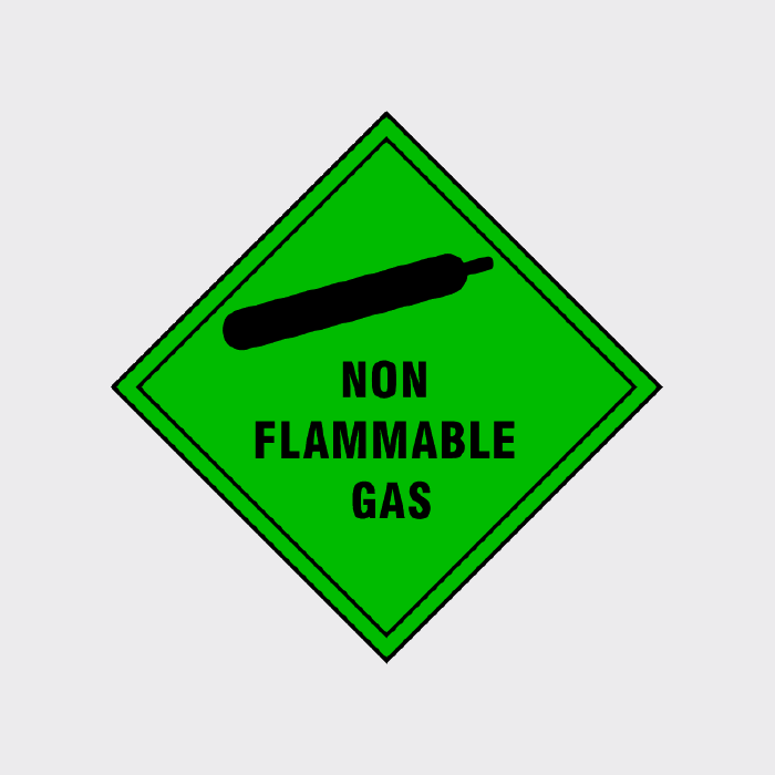 Non Flammable Gas Diamond Sign