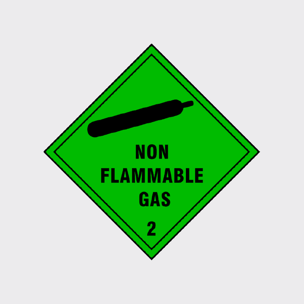 Non Flammable Gas Class 2 Diamond Sign - The Safety Sign
