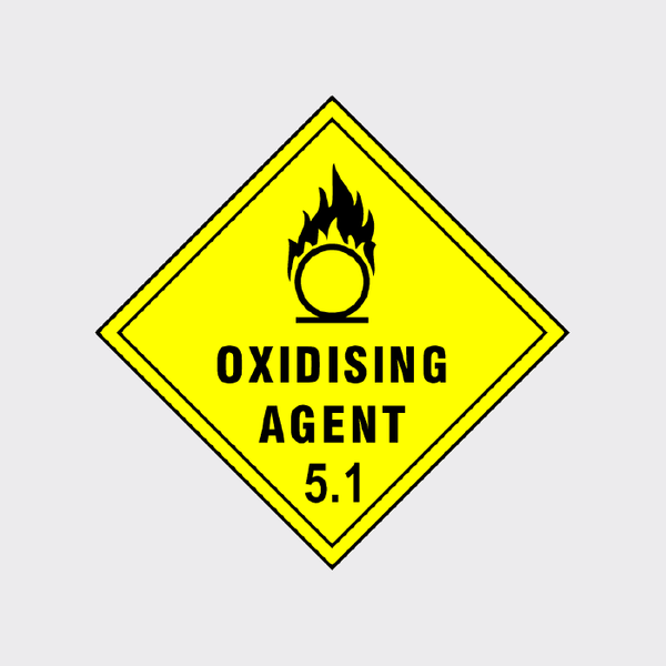 Oxidising Agent Class 5.1 Diamond Sign - The Safety Sign