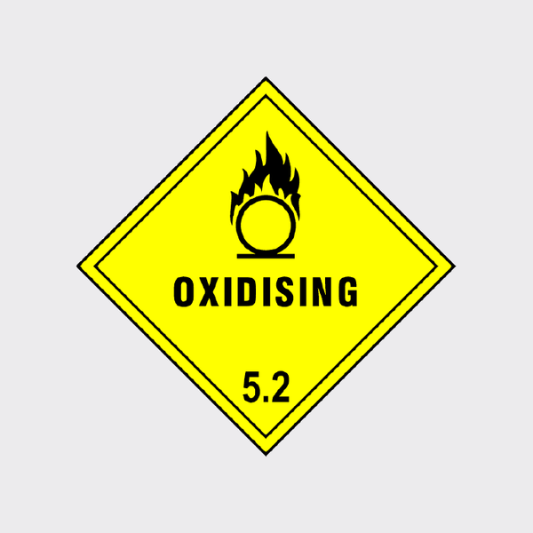 Oxidising Class 5.2 Diamond Sign - The Safety Sign