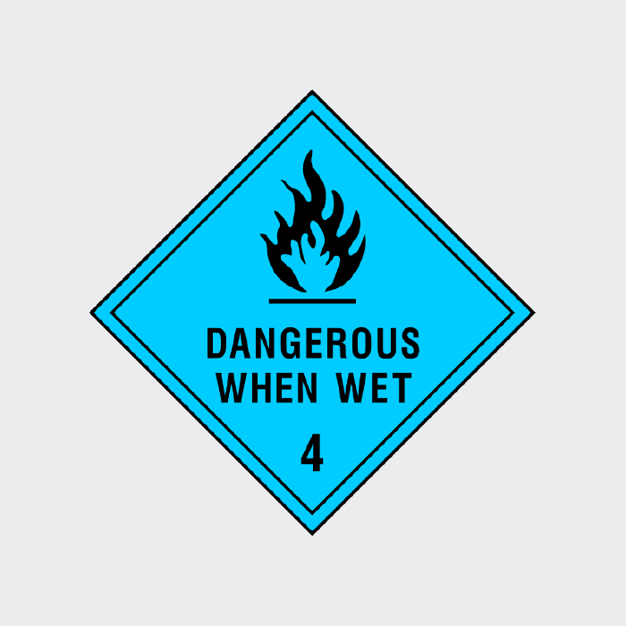 Dangerous When Wet Class 4 Diamond Sign - The Safety Sign