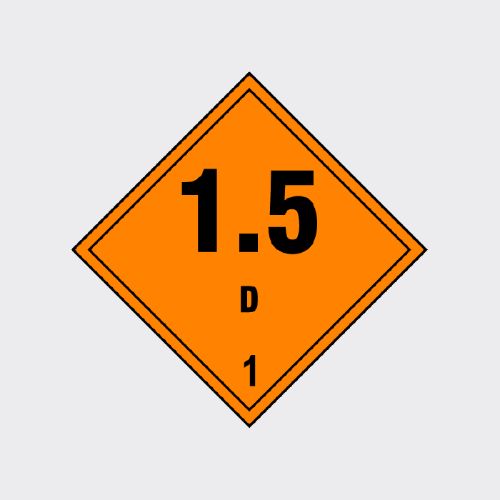 Explosive 1.5 D Class 1 Diamond Sign - The Safety Sign