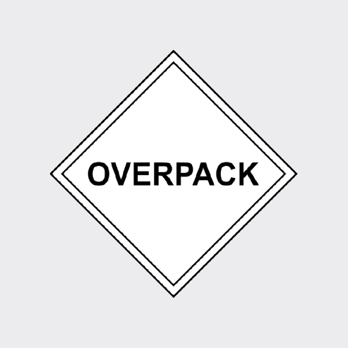 Overpack Diamond Sign - The Safety Sign
