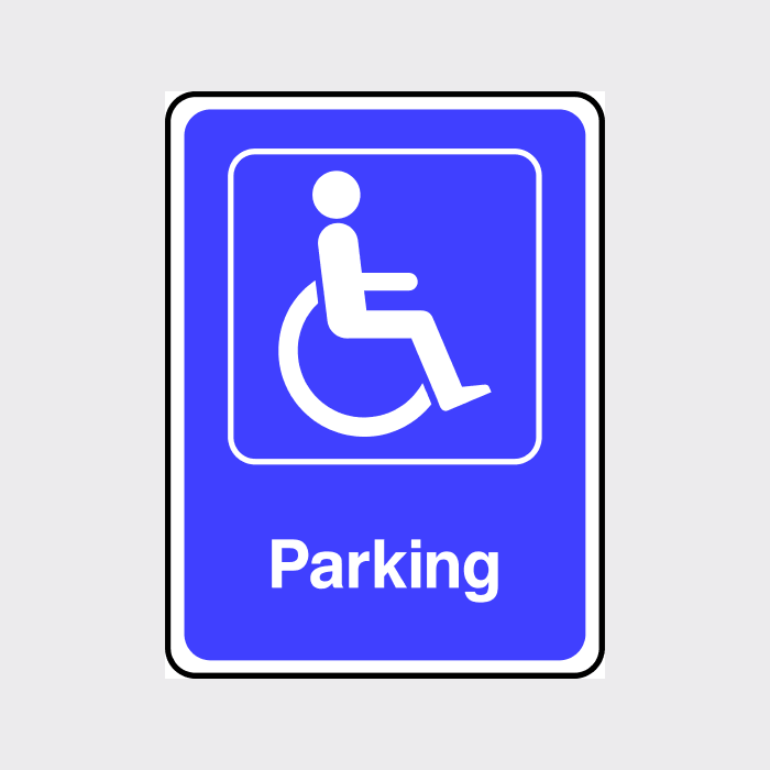Disabled Parking Sign | Accessible Parking Notice