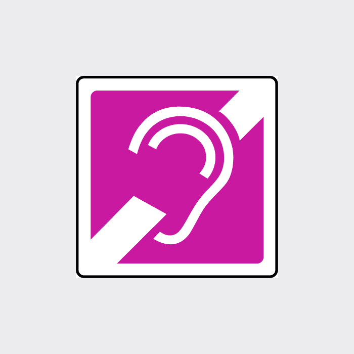 Hearing Loop Sign | Assistive Listening Notice