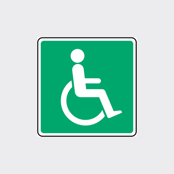 Disabled Accessibility sign - The Safety Sign