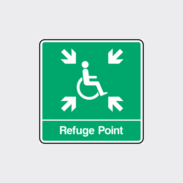 Disabled Refuge Point Sign - The Safety Sign
