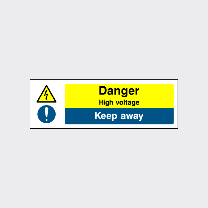 Danger - High Voltage - Keep Away Sticker