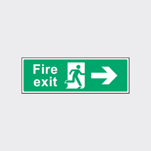 Fire Exit Right Arrow Sign | Emergency Exit Safety