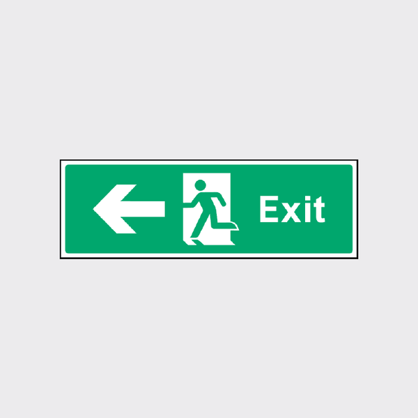 Exit Left Arrow Sign | Essential Safety Signage - The Safety Sign
