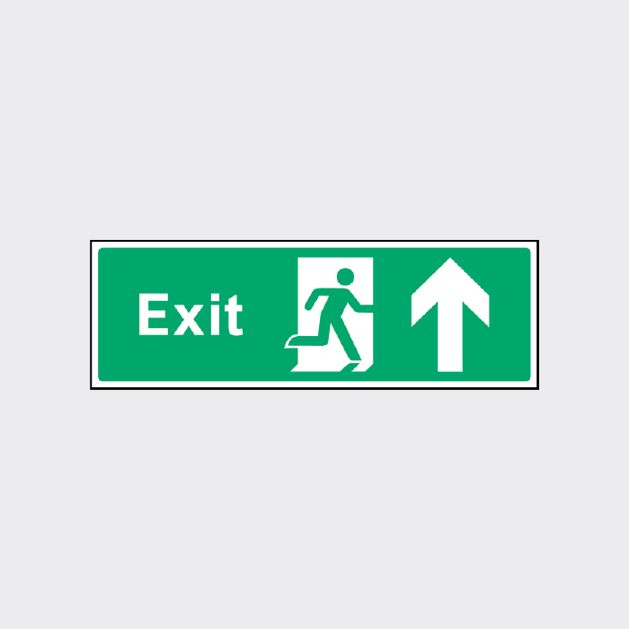 Exit Up Arrow Sign | Clear Emergency Direction