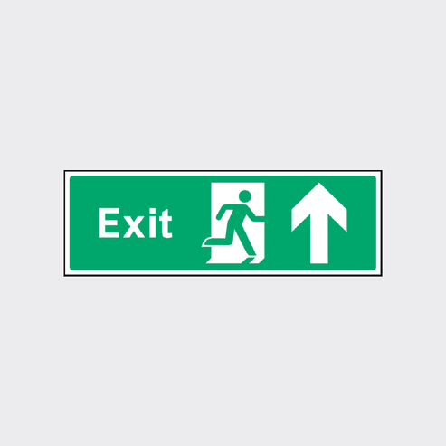 Exit Up Arrow Sign | Clear Emergency Direction